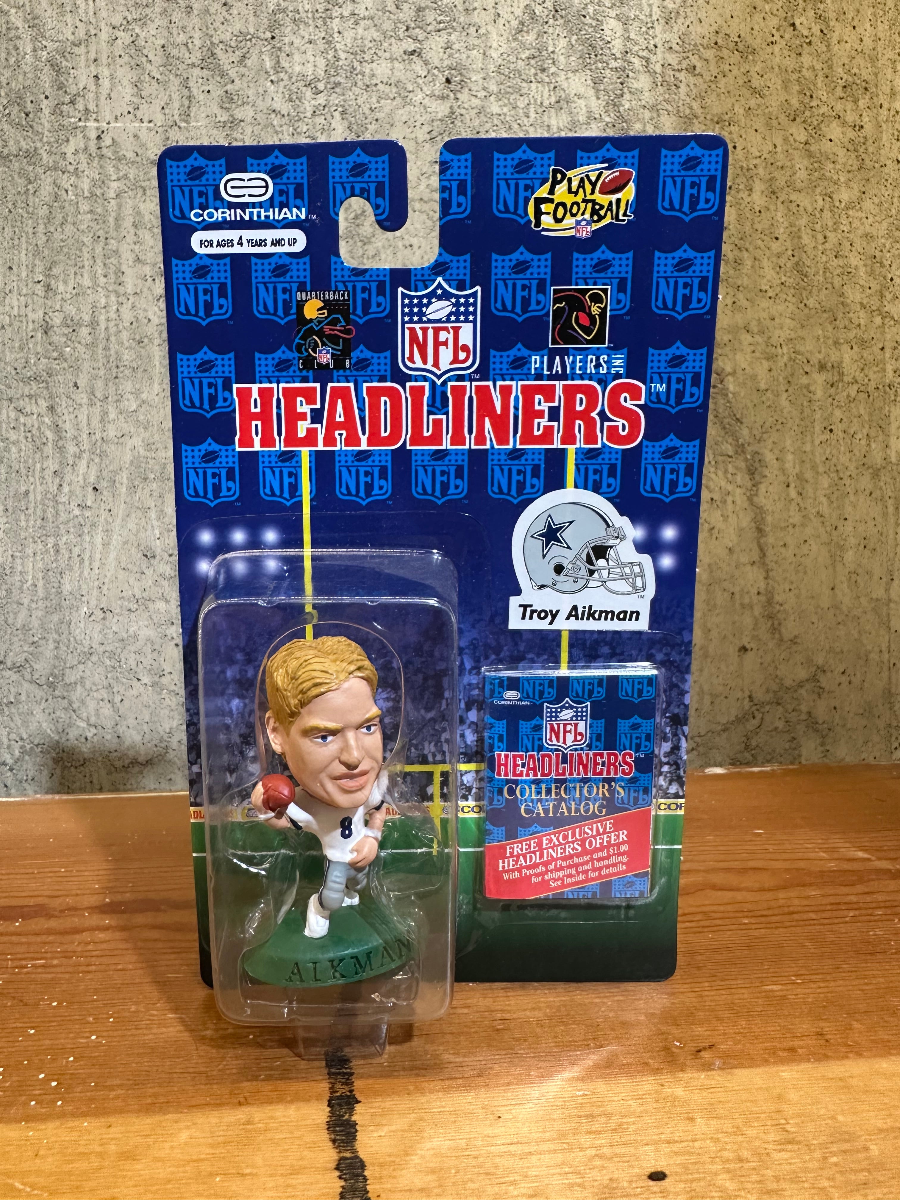 Troy Aikman Headliners Figure NFL Cowboys MOC – Mike's Vintage Toys