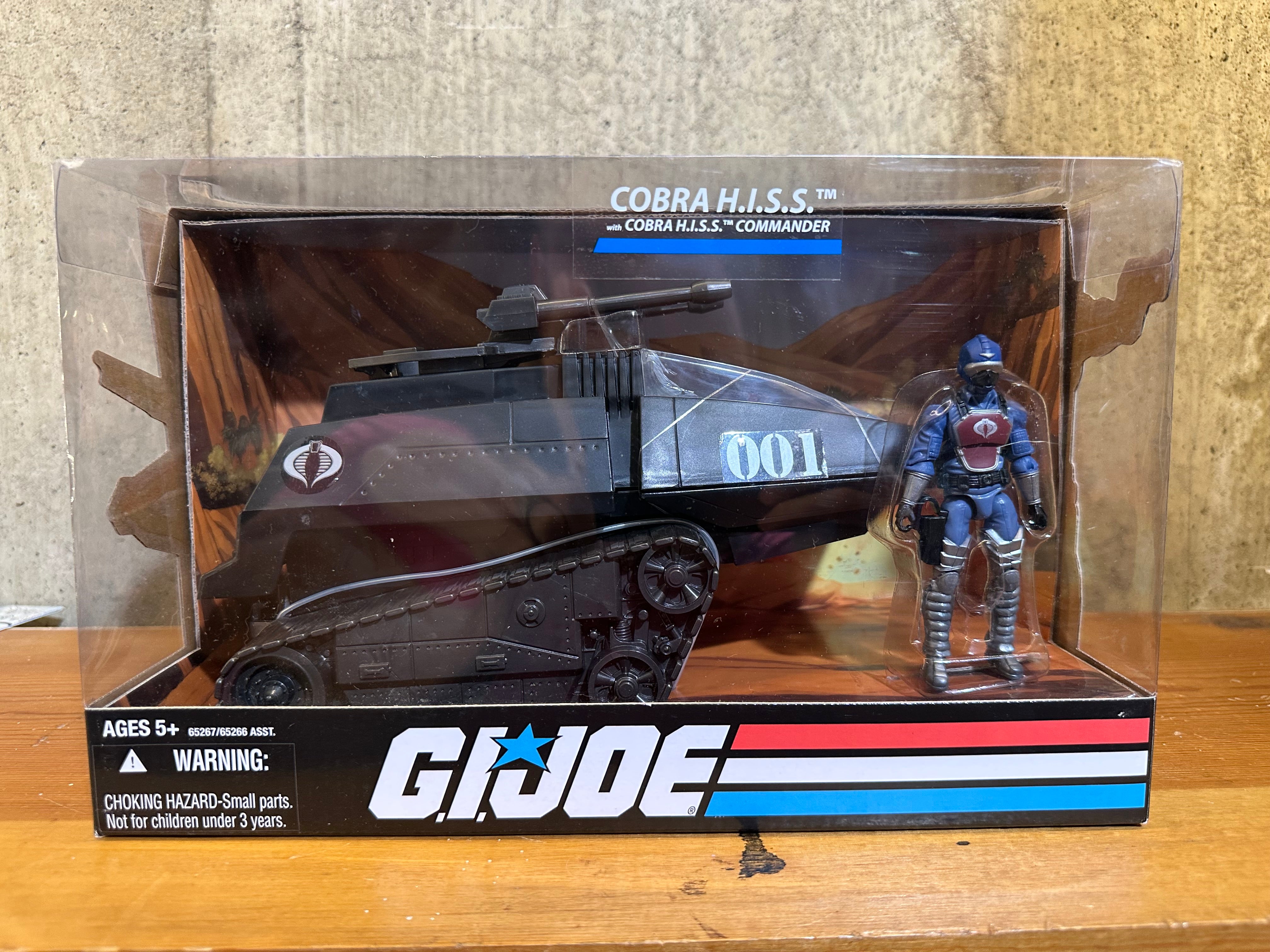GI JOE 25TH ANNIVERSARY COBRA HISS TANK WITH COBRA HISS COMMANDER Seal ...