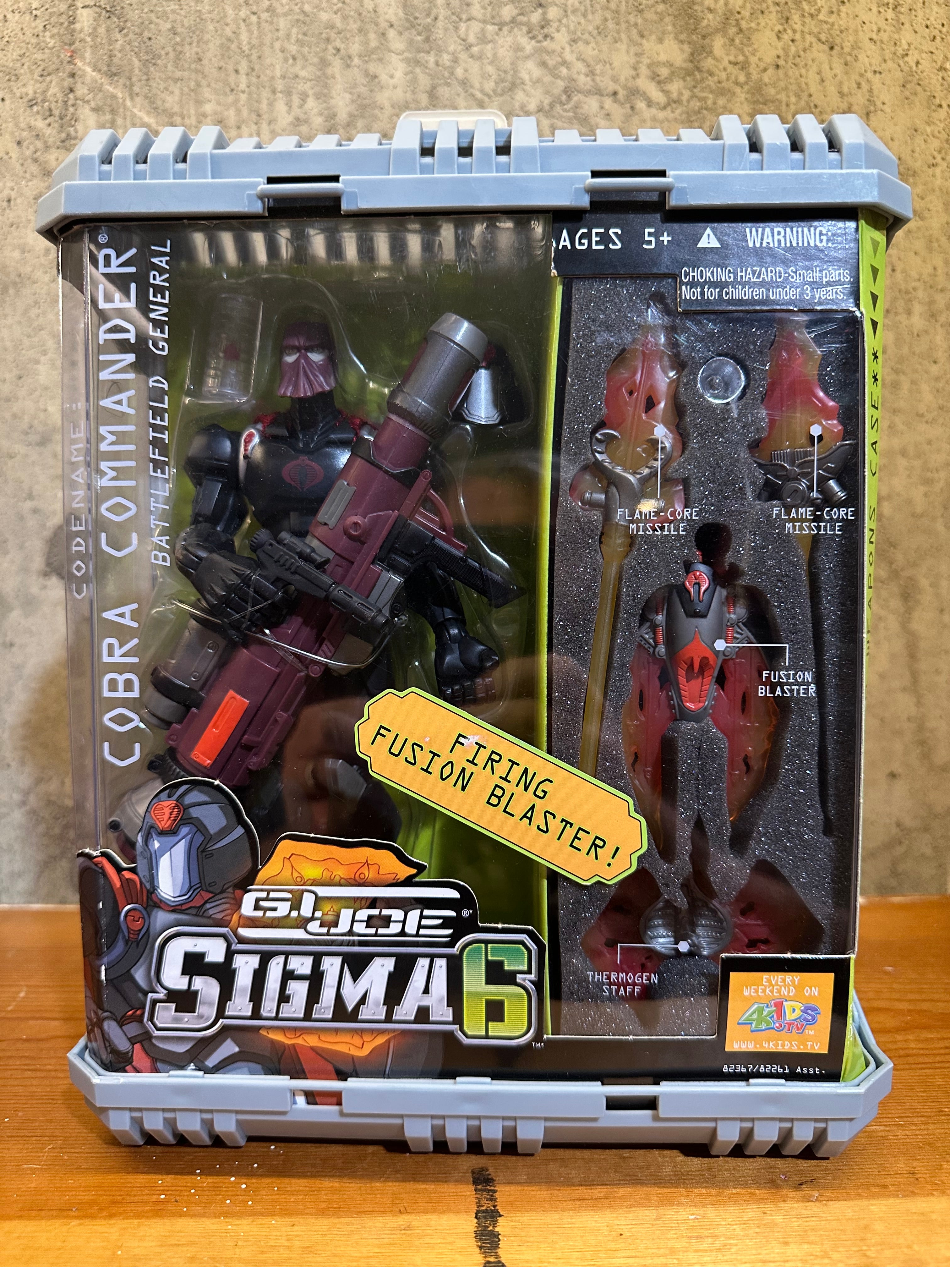 G.I.Joe Sigma 6 Cobra Commander Battlefield General Version 2 Black su ...