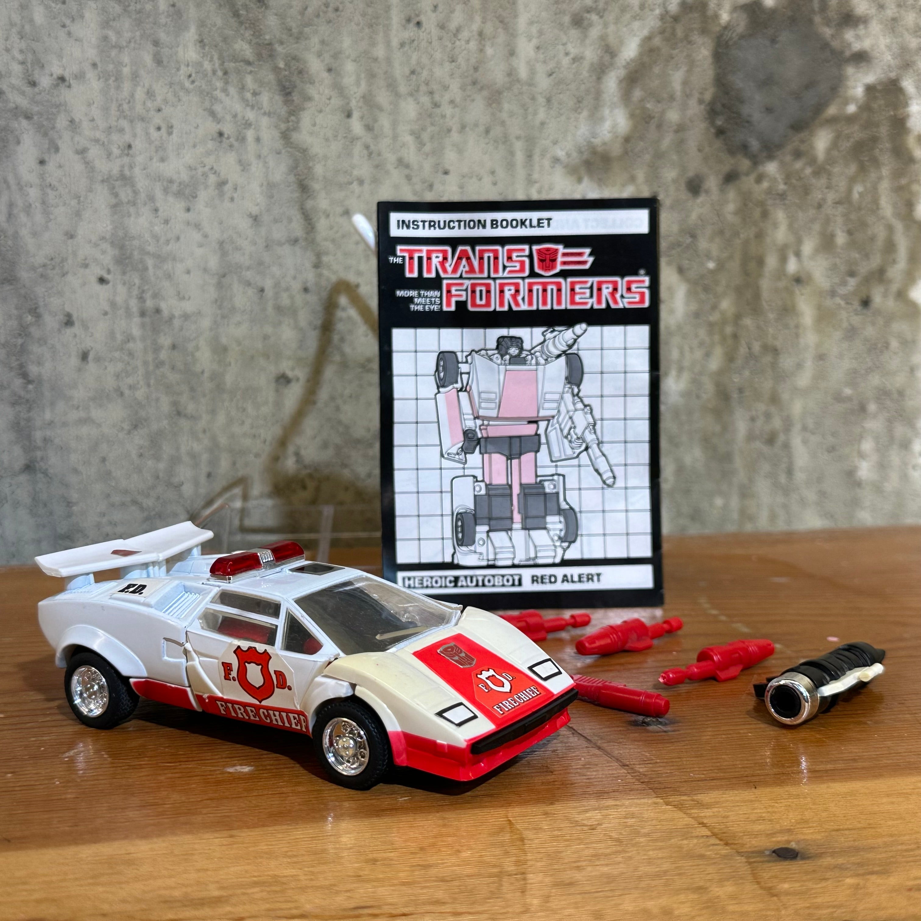 Red Alert Complete G1 Vintage 80’s Transformers Hasbro Robot Action Fi ...